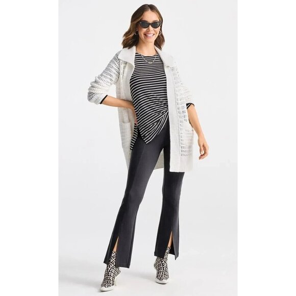 CAbi | Sweaters | Cabi 6237 Open Stitch Cardigan White S Euc | Poshmark